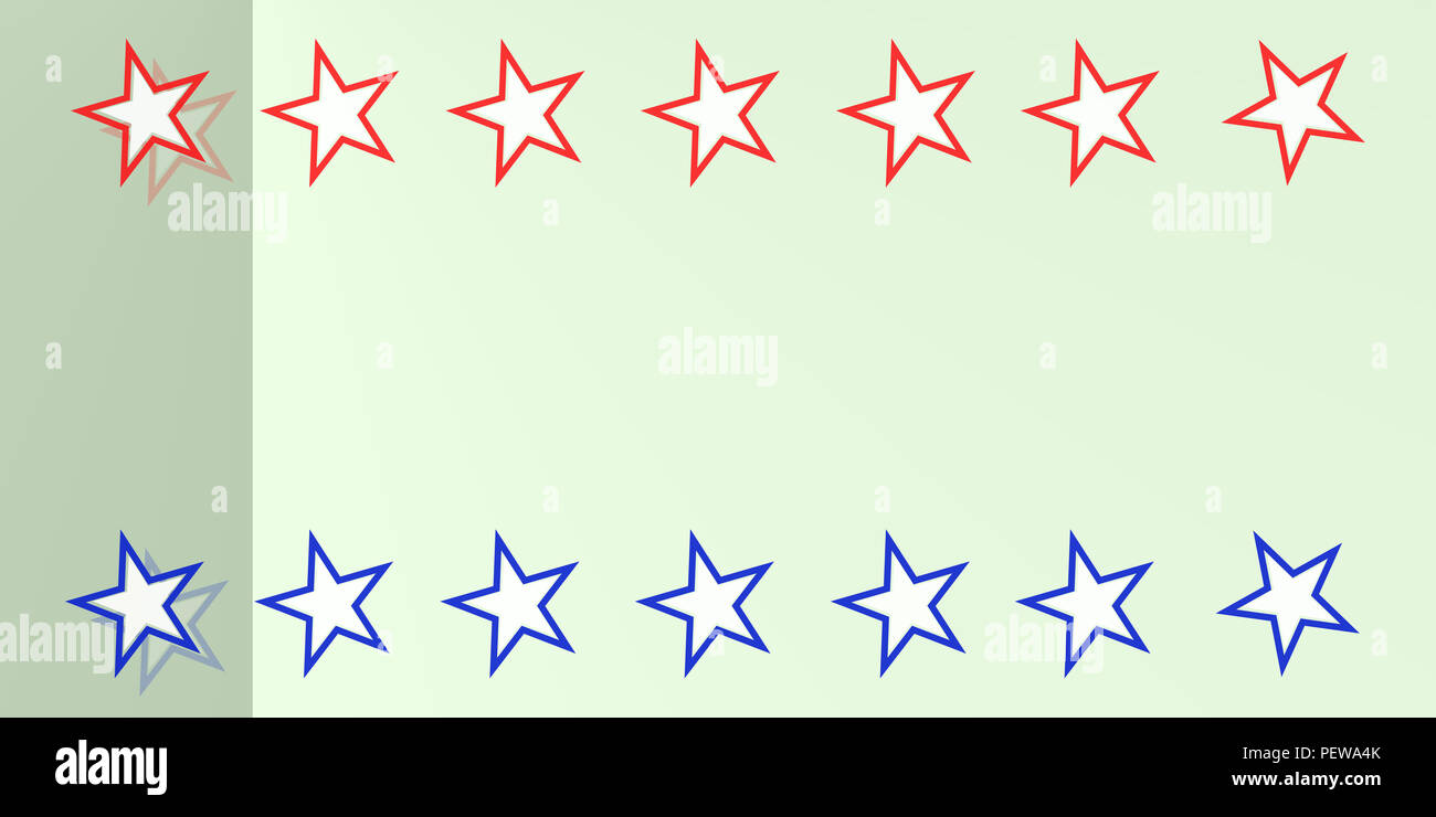 red blue outlined stars on a colored surface - geometric shapes ...