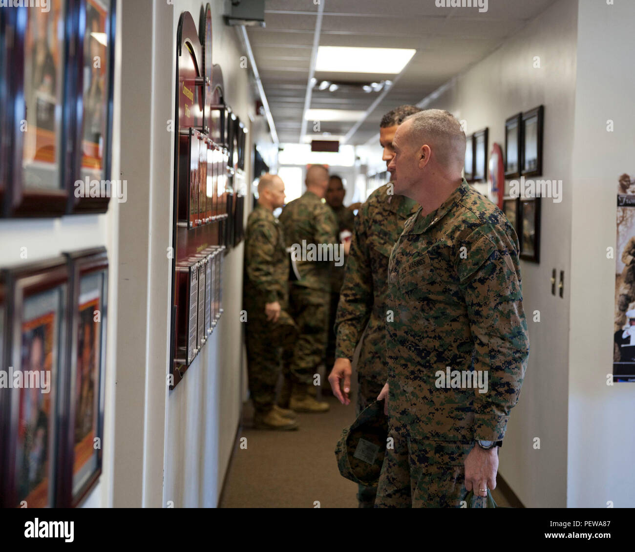 U.S. Marine Corps Col. David E. Jones, Commanding Officer of Marine ...