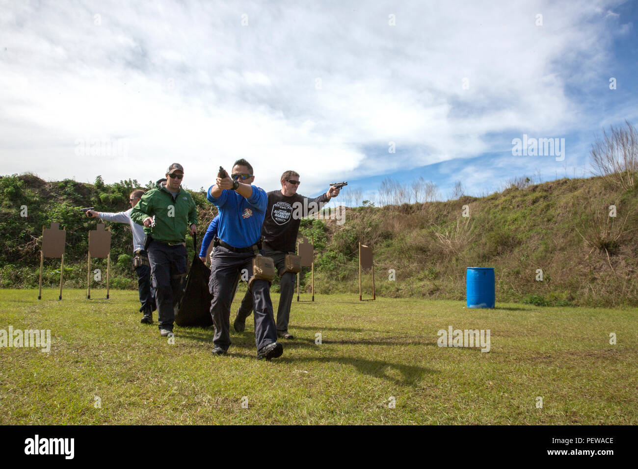 First responders from Florida participate in a live-fire training ...