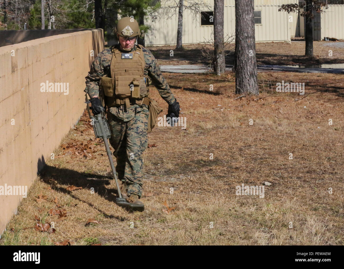 Staff Sgt. Chaz Carter, an Explosive Ordnance Disposal technician with EOD Company, 8th Engineer ...