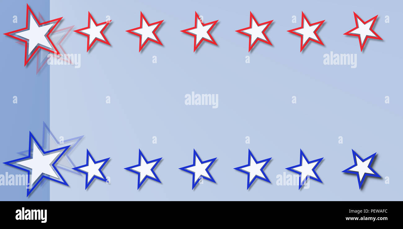 red blue outlined stars on a colored surface - geometric shapes ...