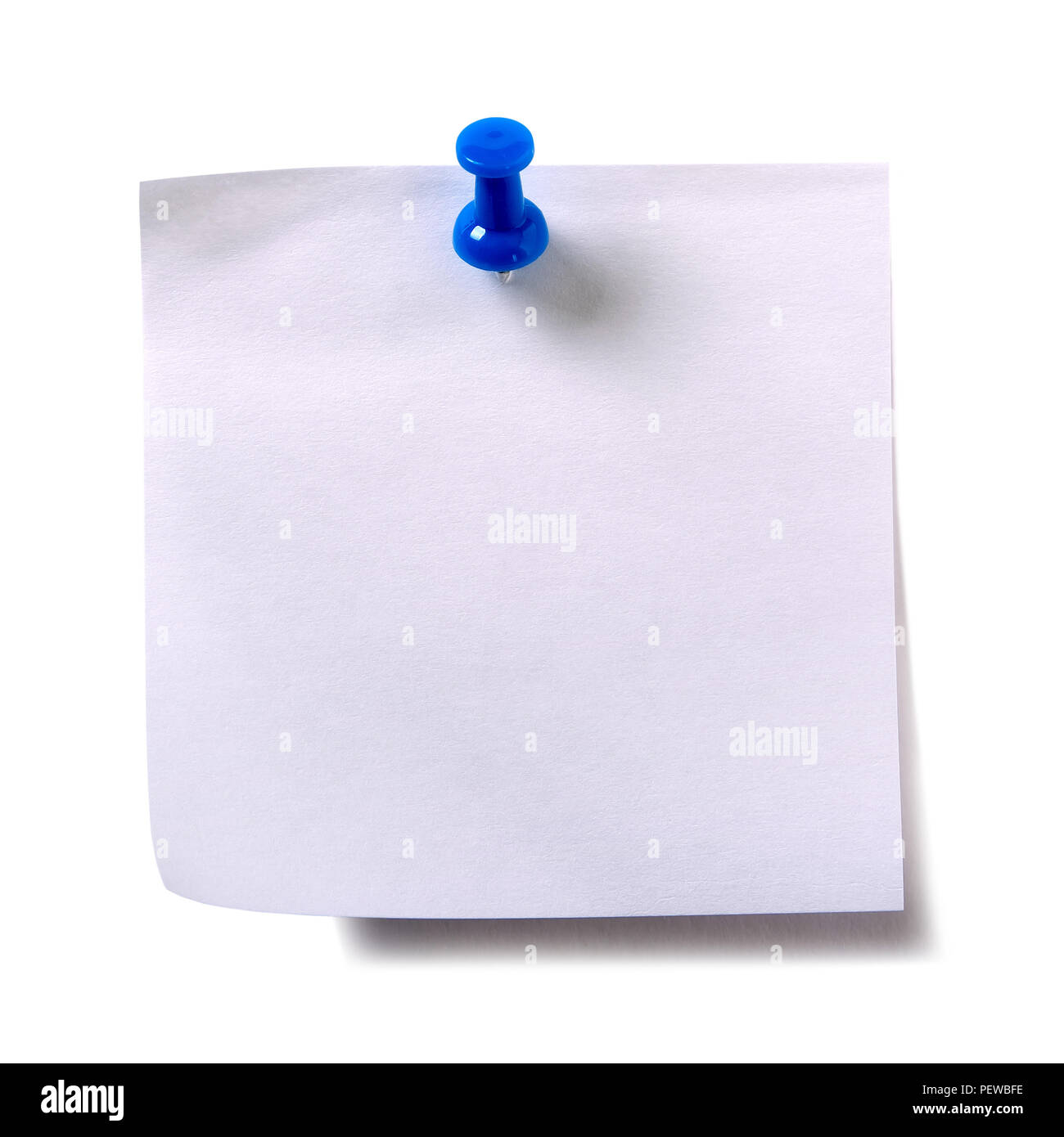 Blank post it note cut out blue hi-res stock photography and images - Alamy