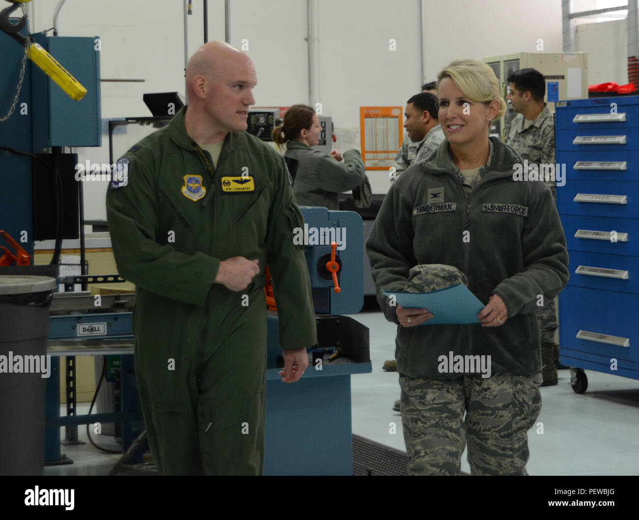 U.S. Air Force Lt. Col. Don Landgrebe, commander of the 906th Air ...