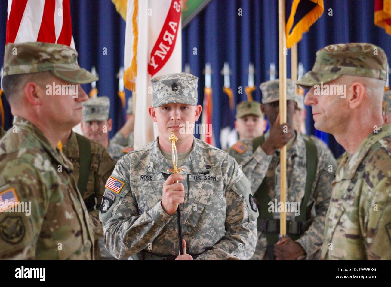 Command Sgt. Maj. Harold E. Dunn IV, Command Sergeant Major 20th CBRNE Command relinquishes ...