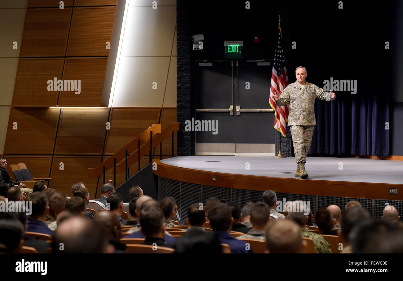 160201-N-ZD845-014 NEWPORT, R.I. (Feb. 1, 2016) Gen. Mark Welsh III, Air Force chief of staff ...