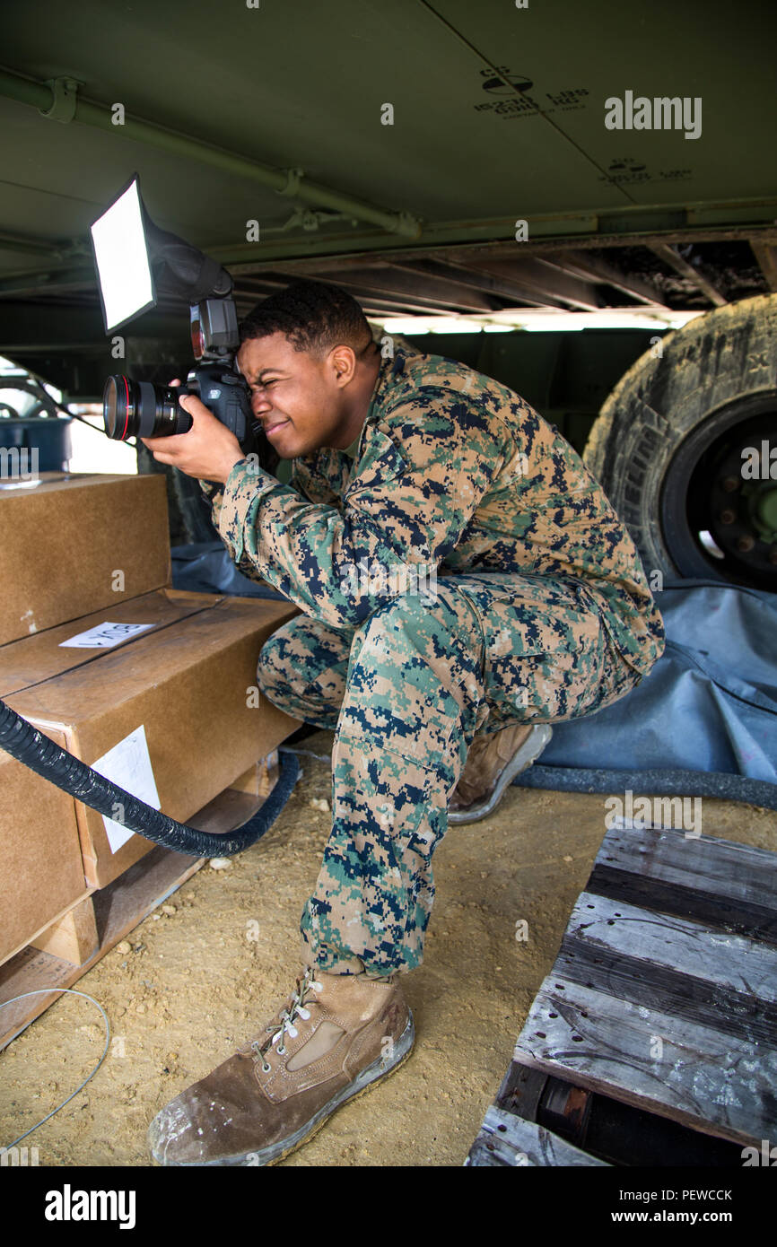U.S. Marine Corps Lance Cpl. Christian Robertson with Marine Corps ...