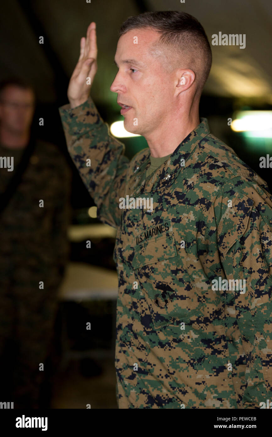 U.S. Marine Corps Col. Steven White, a current operations officer with ...