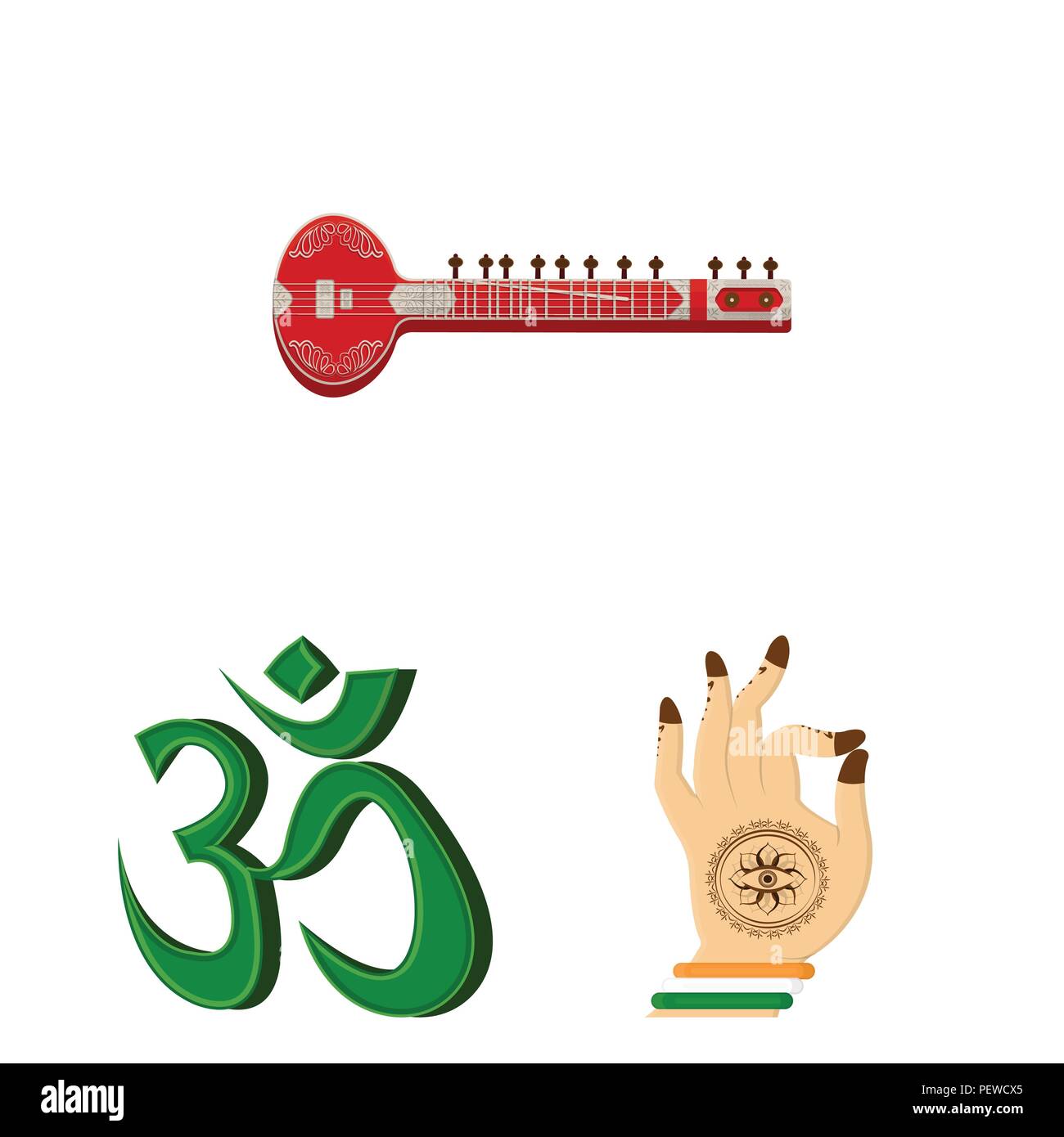 Country India cartoon icons in set collection for design.India and ...