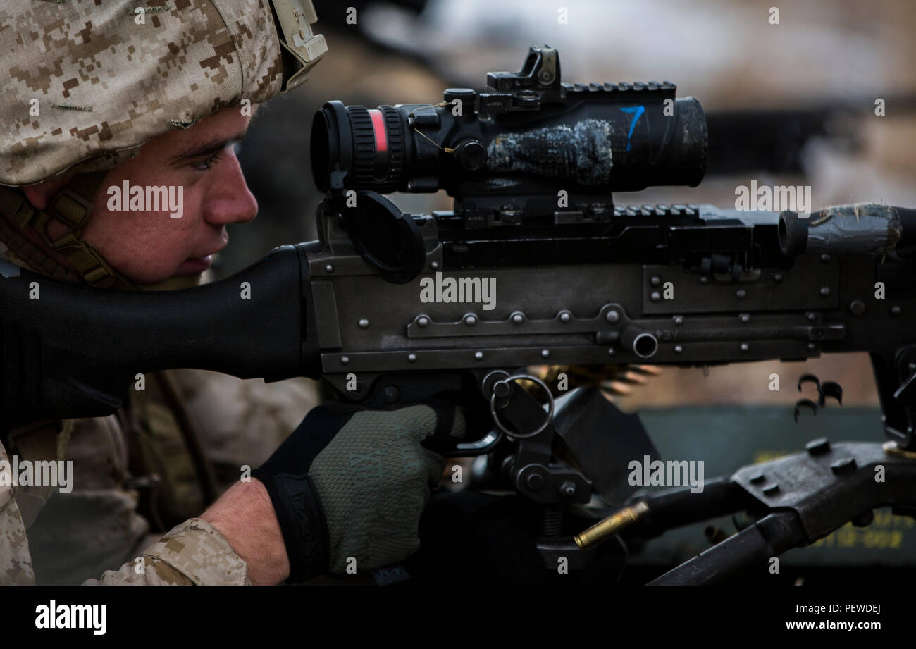 U.S. Marine Corps Lance Cpl. Noah Imm, assaultman, with 1st Battalion ...