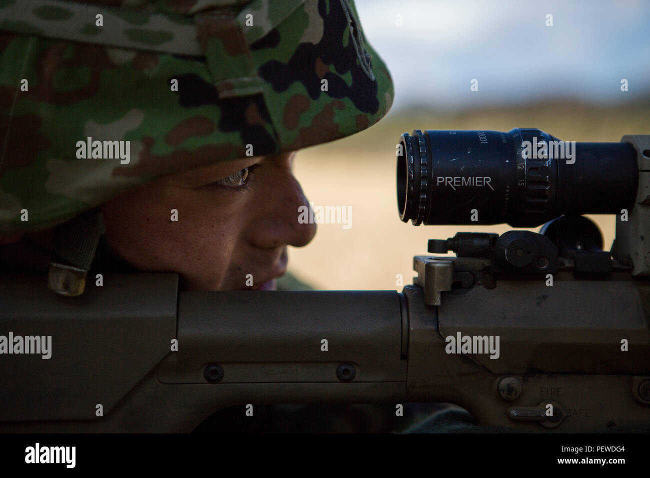 Japanese Self-Defense Force Sgt. Masaru Odaka, scout sniper, 3rd ...
