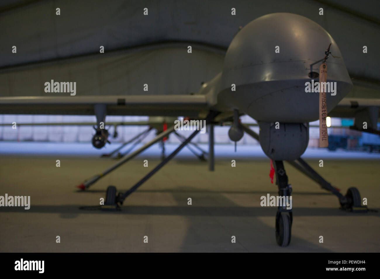 Two MQ-1B Predators from the 62nd Expeditionary Reconnaissance Squadron ...