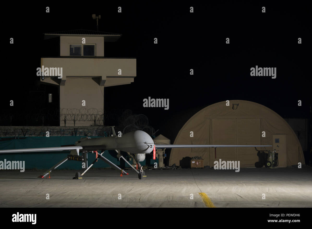 An MQ-1B Predator from the 62nd Expeditionary Reconnaissance Squadron ...