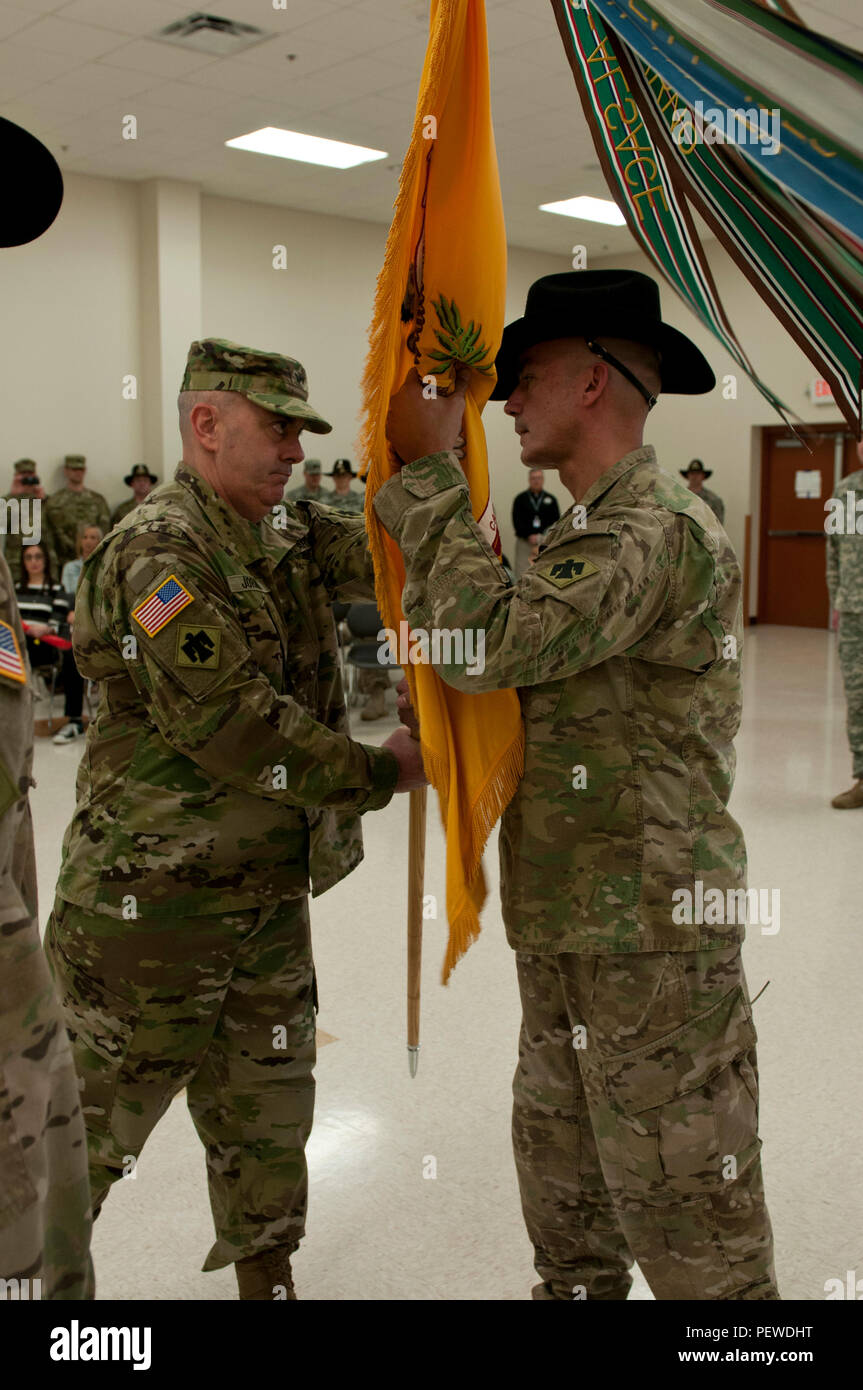 Col. David Jordan, commander 45th Infantry Brigade Combat Team, passes ...