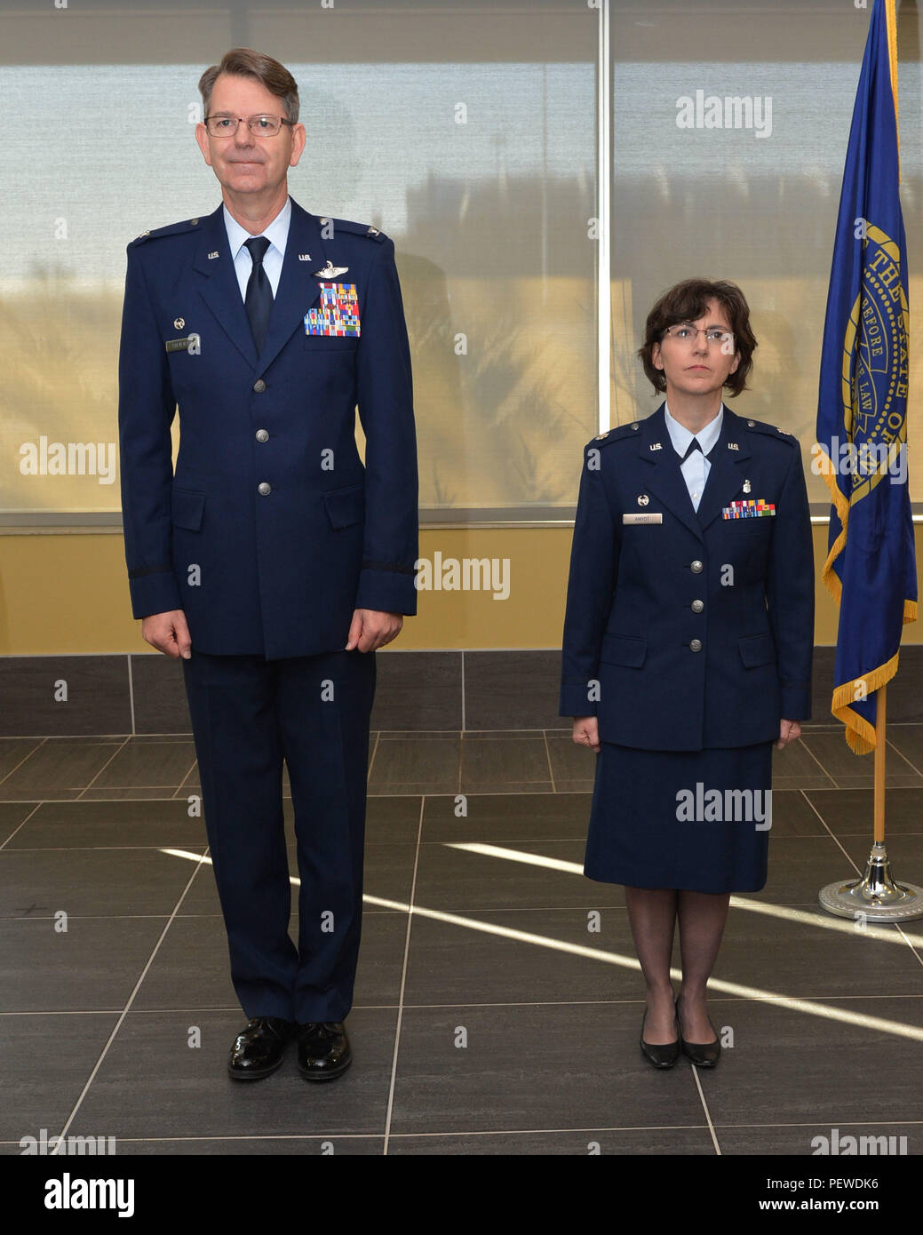 The 155th Air Refueling Wing Commander, Col. Bob Stevenson, recognizes ...