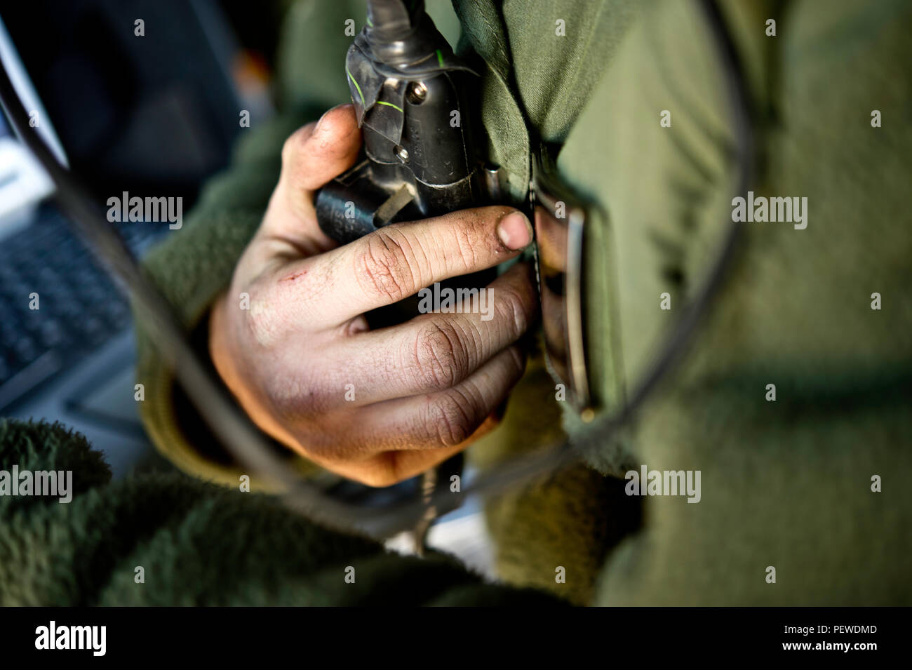 U.S. Marine Sgt. Taylor Green, flight line mechanic, Marine Light ...