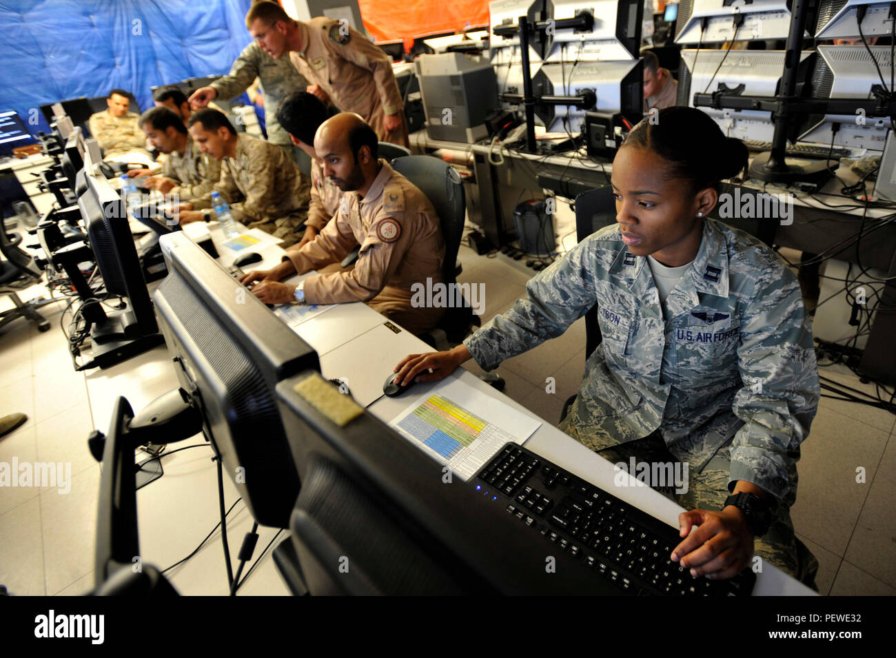 Capt. Mechell Dotson serves as the host nation air operations center ...