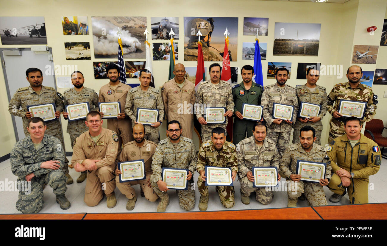 Lt. Gen. Charles Q. Brown (2nd row, center), commander, U.S. Air Forces ...