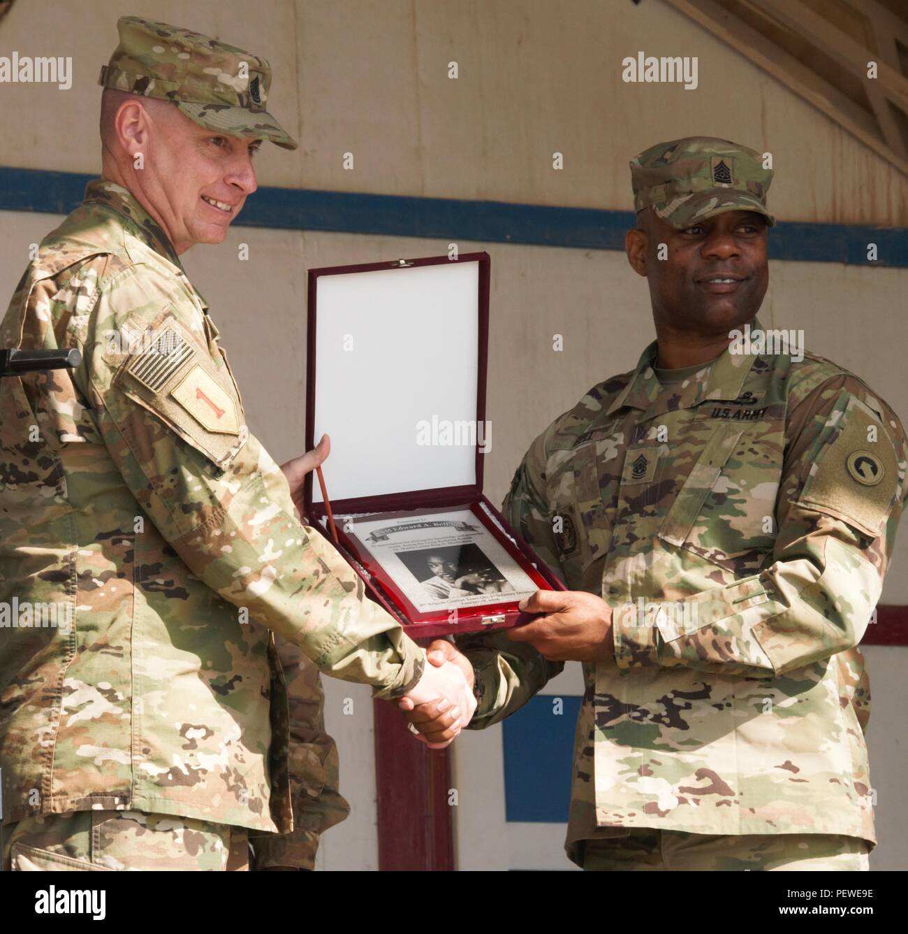 U.S. Army Command Sgt. Maj. Edward A. Bell Sr. assigned to 2nd Brigade ...