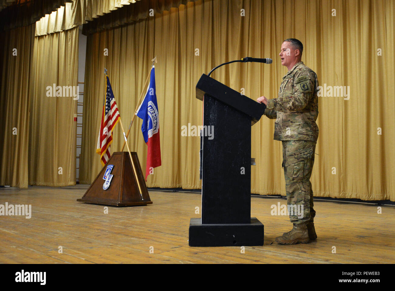 U.S. Army battalion Command Sgt. Maj. Mark Cashman, 2nd Battalion ...