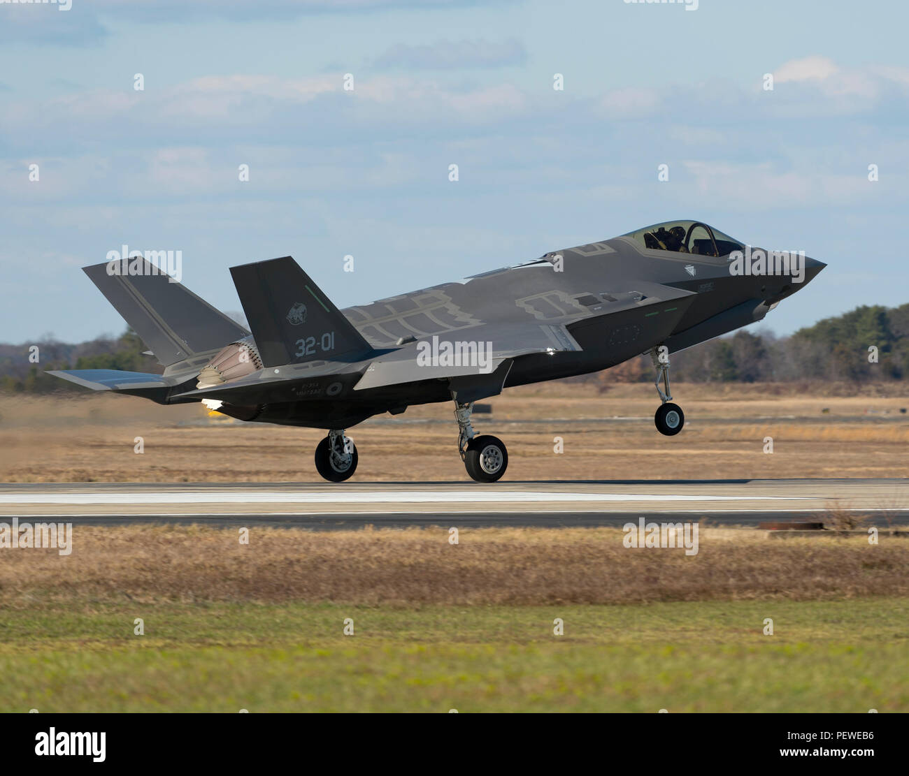 The Italian Air Force F-35A Lightning II, AL-1, completed the first F ...