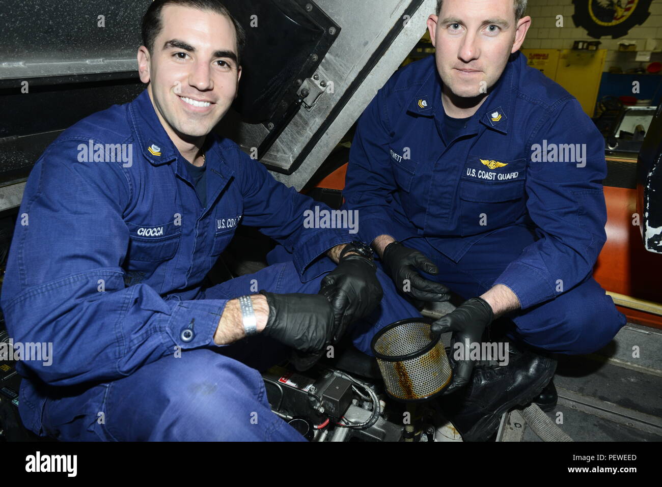 U.S. Coast Guard Reservists Petty Officer 2nd Class Nick F. Ciocca ...