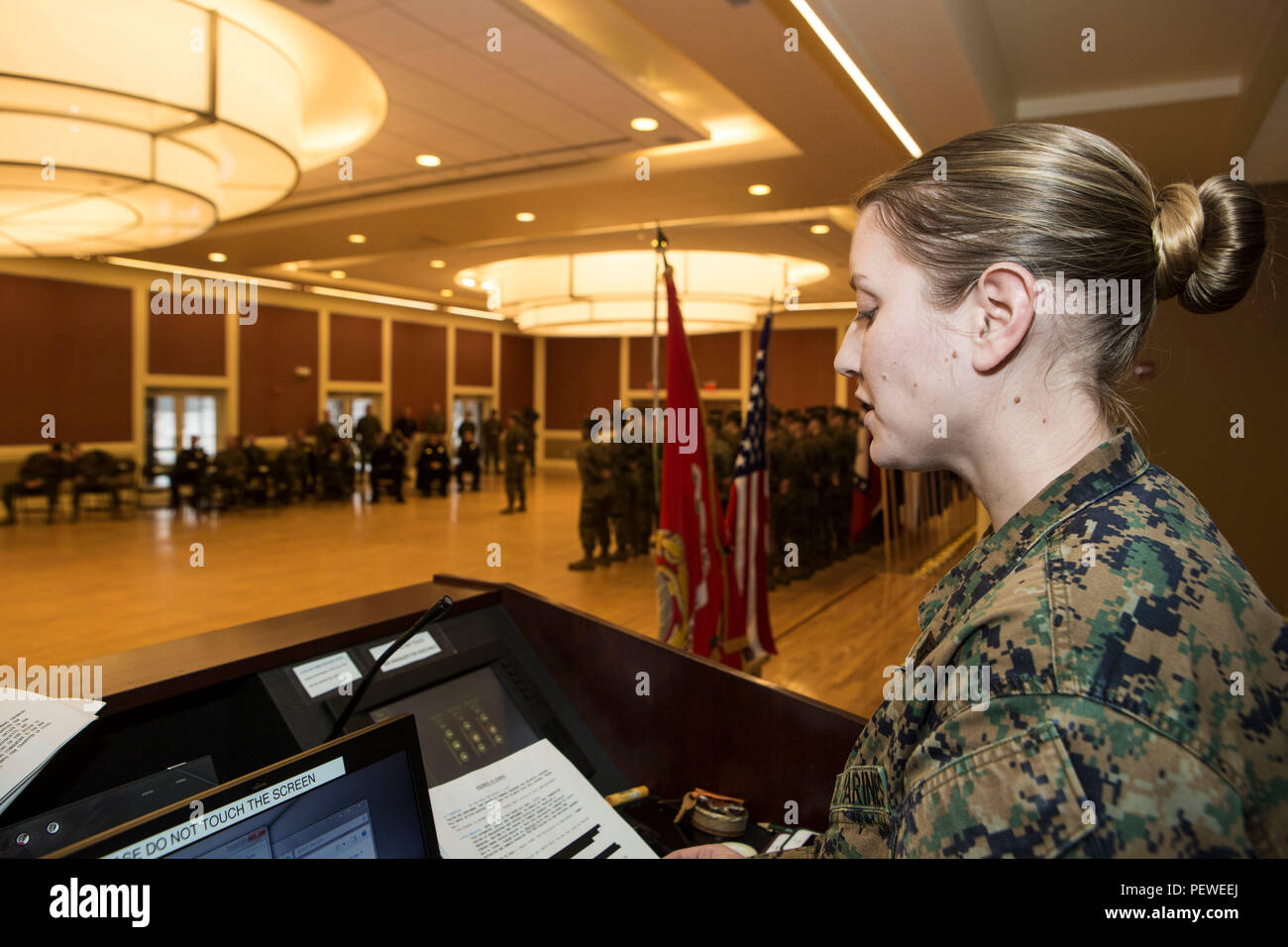 U.S. Marine Corps Sgt. Lauren A. Rocha, training non-commissioned ...