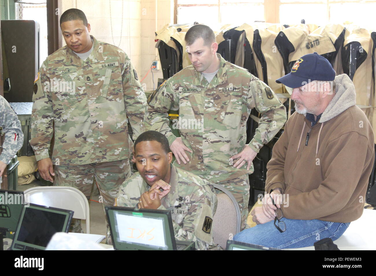A Logistics Assistance Representative (Right), assigned to the 406th ...