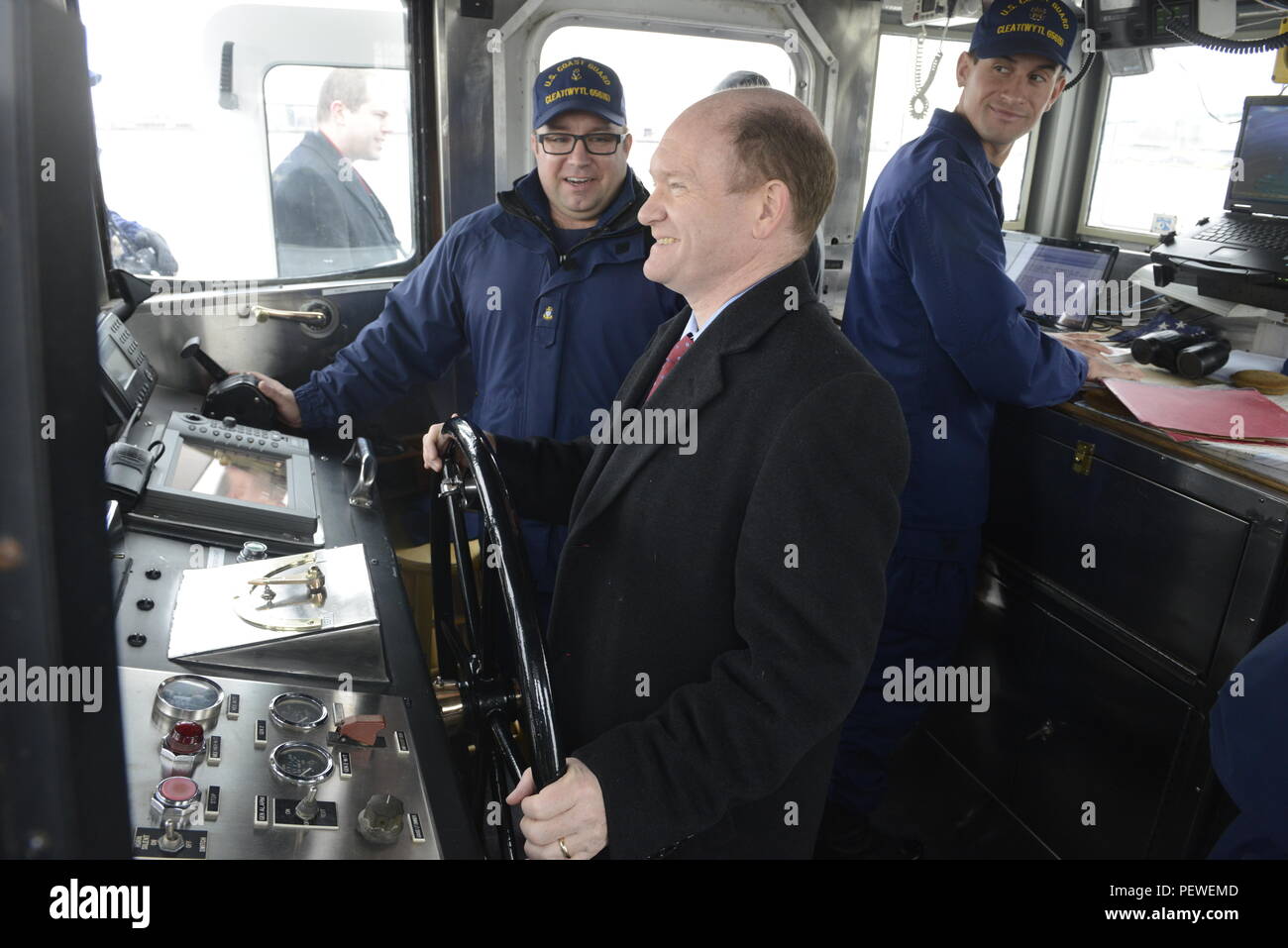 Chief Petty Officer Jesse Guarneri, the officer in charge of the Coast ...