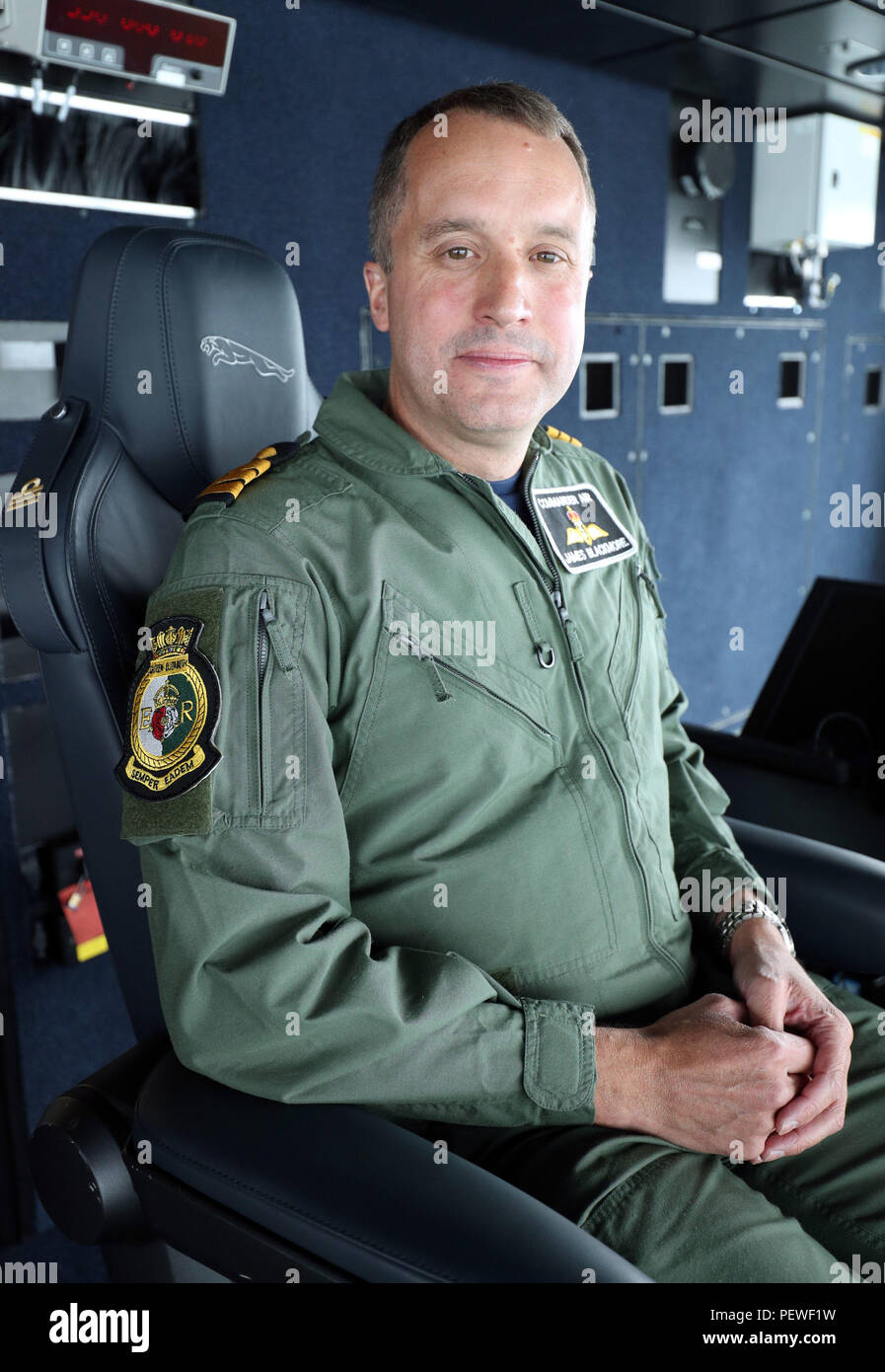 EMBARGOED TO 0001 SATURDAY AUGUST 18 Commander James Blackmore, Air ...
