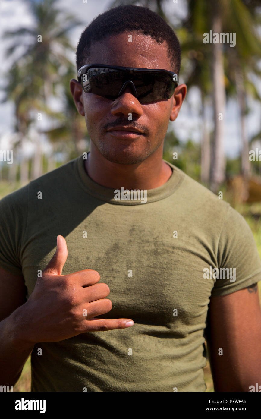 U.S. Marine Corps Lance Cpl. Markland Watson, an assault man with Golf ...