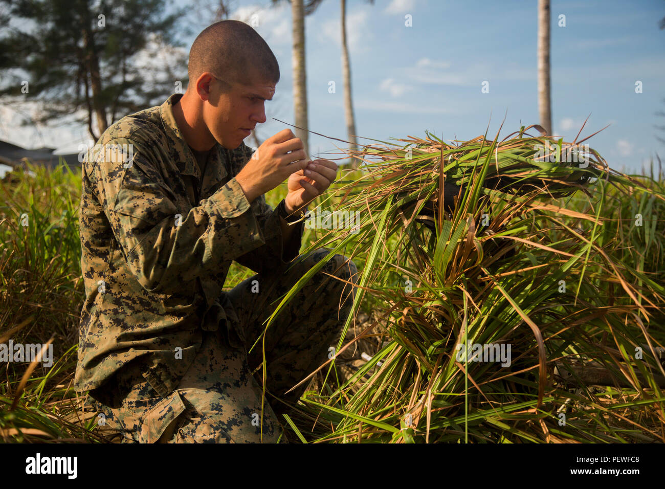 U.S. Marine Corps Sgt. Curt Cebula, a scout sniper with Golf Company ...