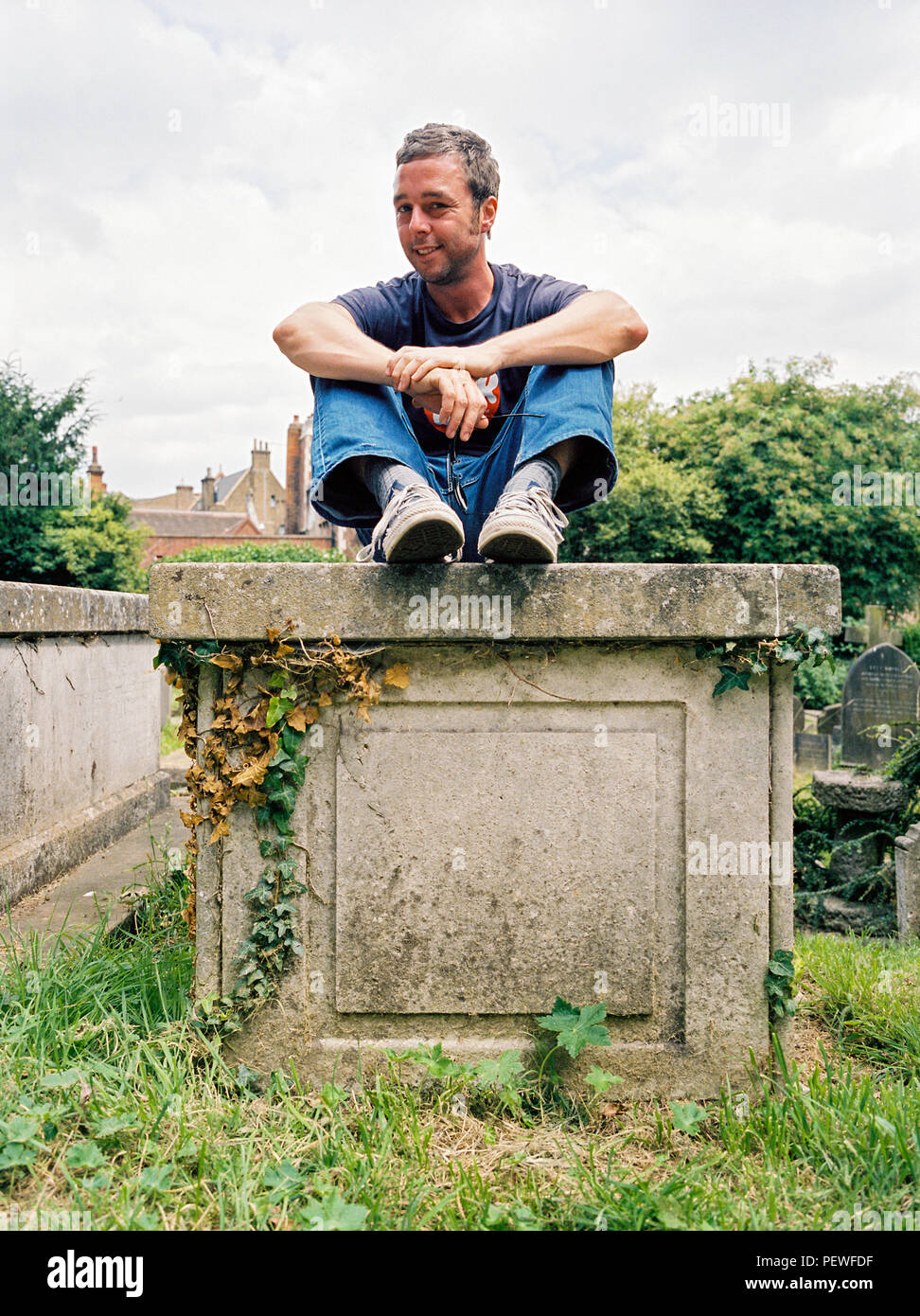 Portrait of musician Baxter Dury (son of Ian Dury) photographed in ...