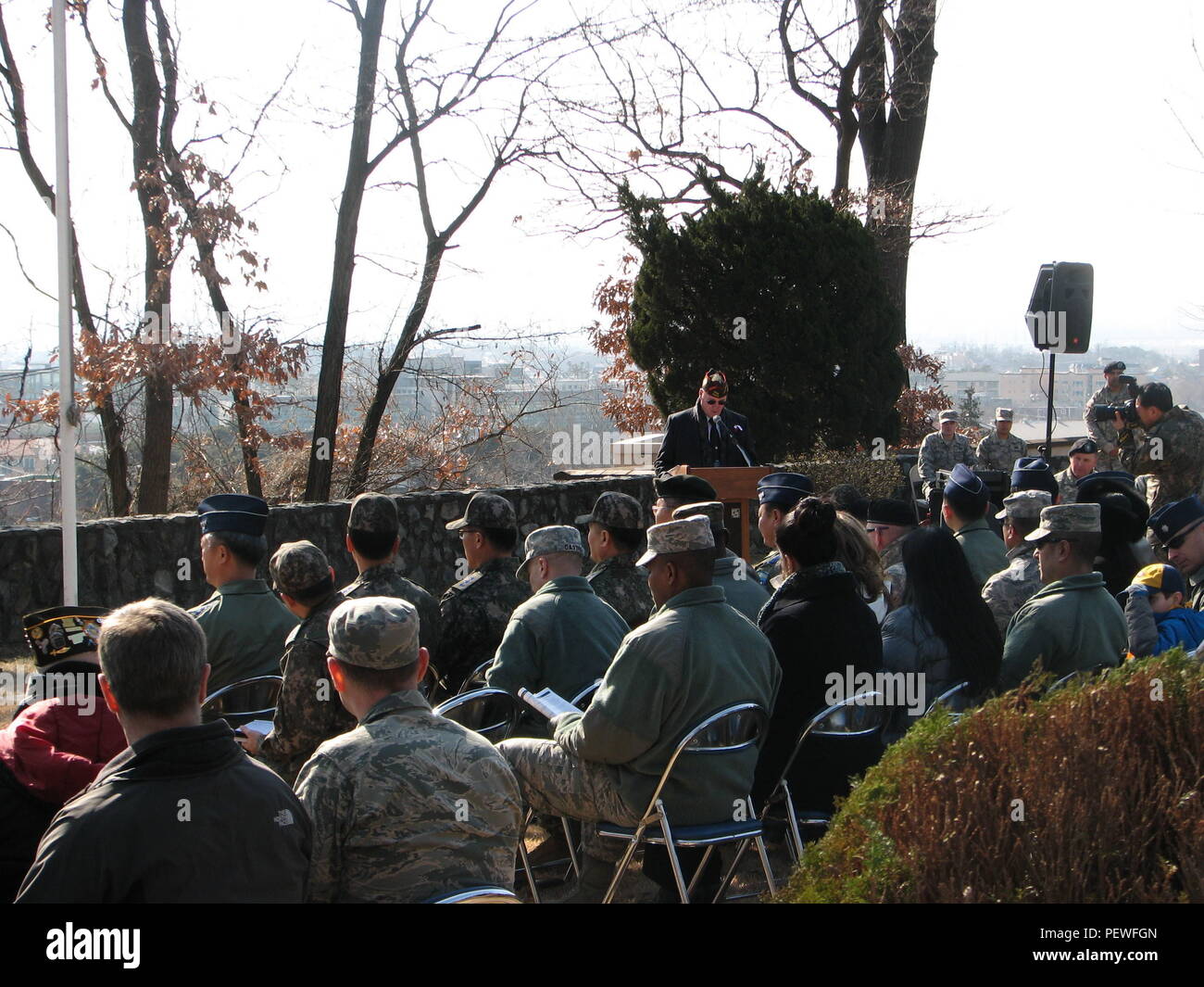 Patrick Higgins, VFW Department of the Pacific surgeon, provides the ...