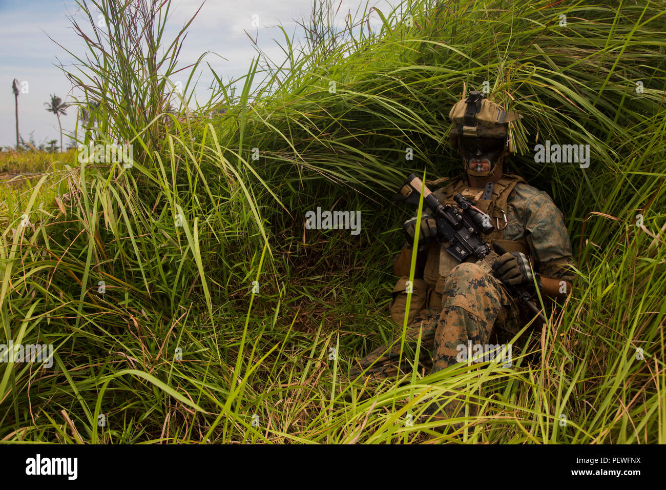U.S. Marine Corps Lance Cpl. Tanner Hodges, an assault man with Golf ...