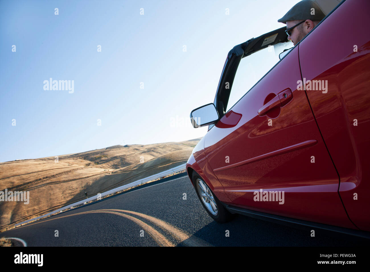 Car driving highway mustang hi-res stock photography and images - Alamy