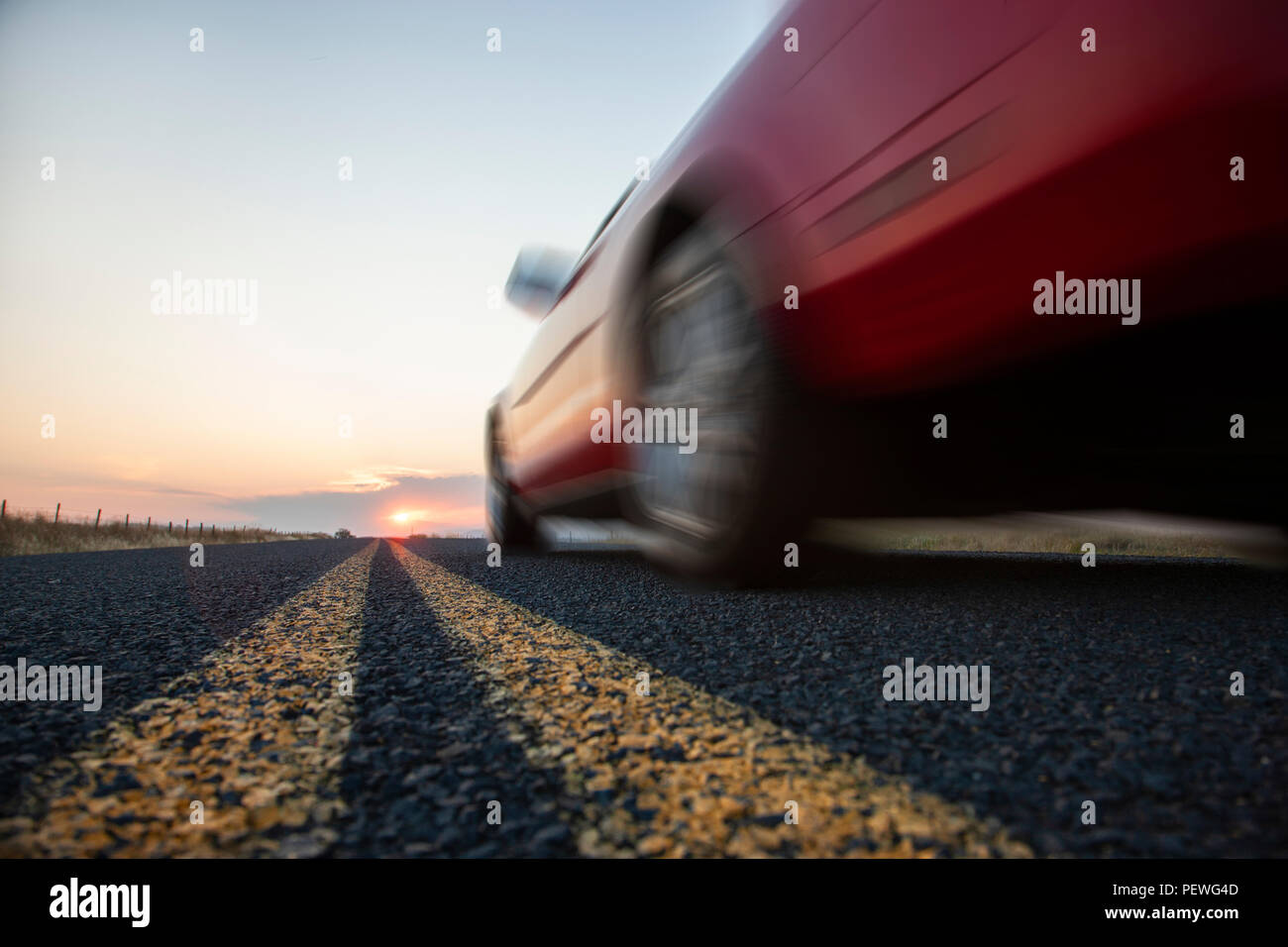 Car driving highway mustang hi-res stock photography and images - Alamy