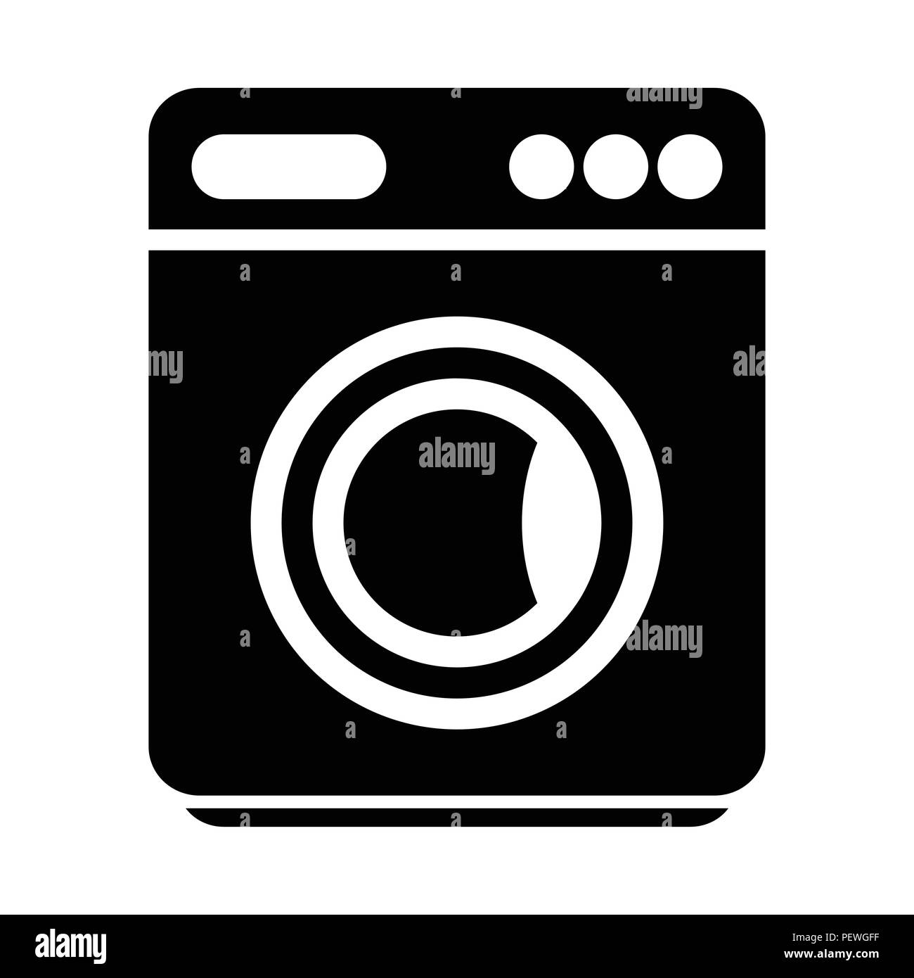 washing machine isolated editable vector Stock Vector Image & Art - Alamy