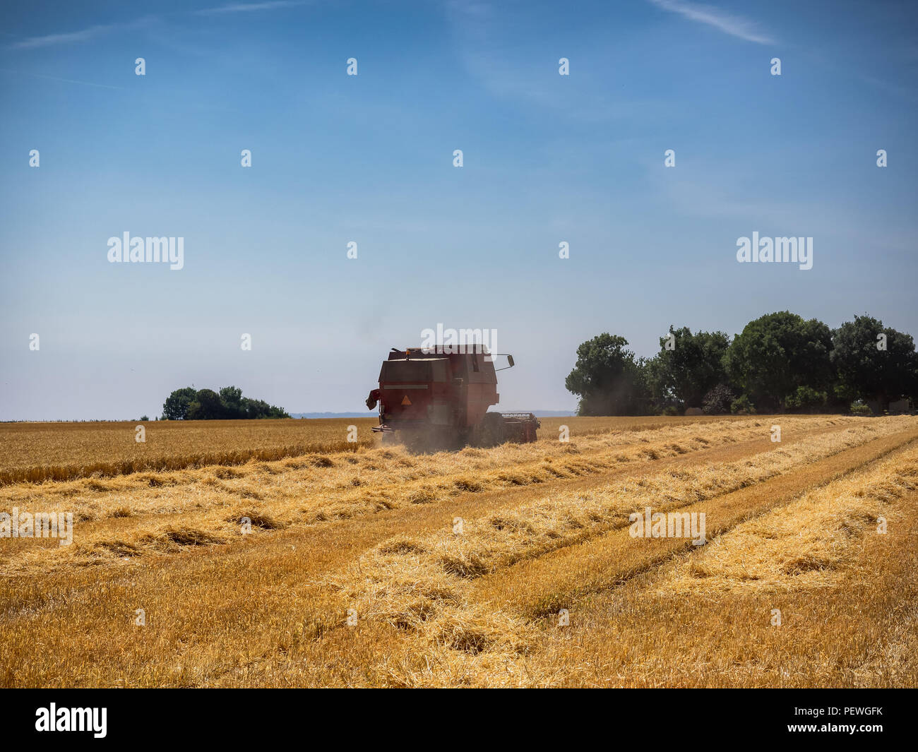 Danish harvester hi-res stock photography and images - Alamy