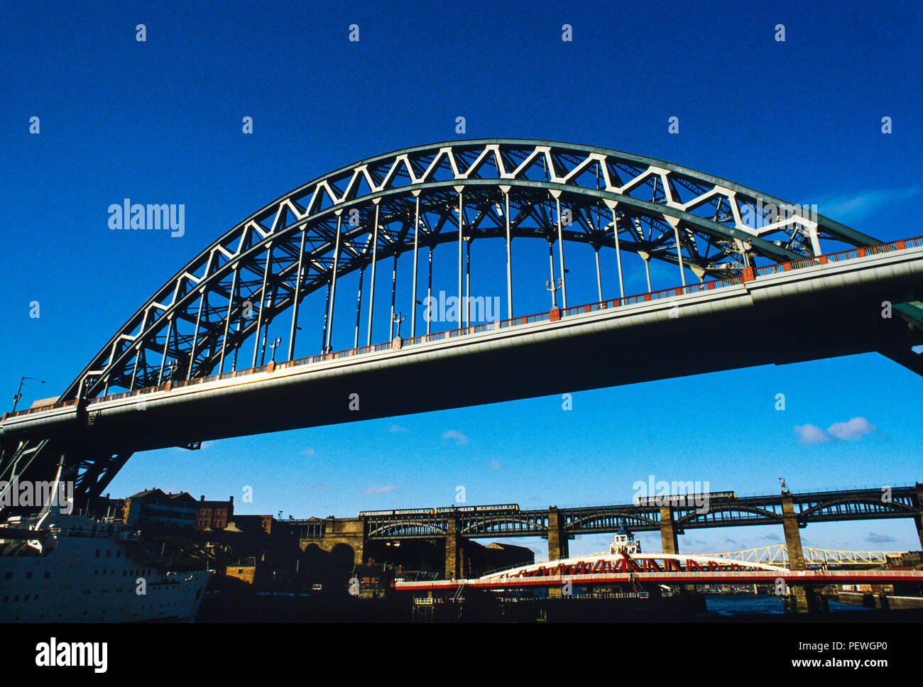 Newcastle High Bridge across the River Tyne Stock Photo - Alamy