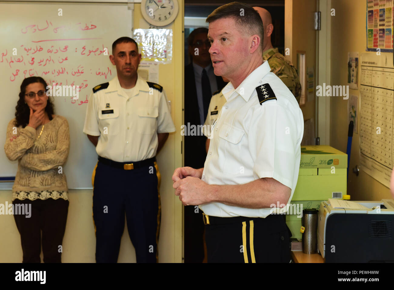 Gen. David Perkins, the commanding general of the U.S. Army Training ...