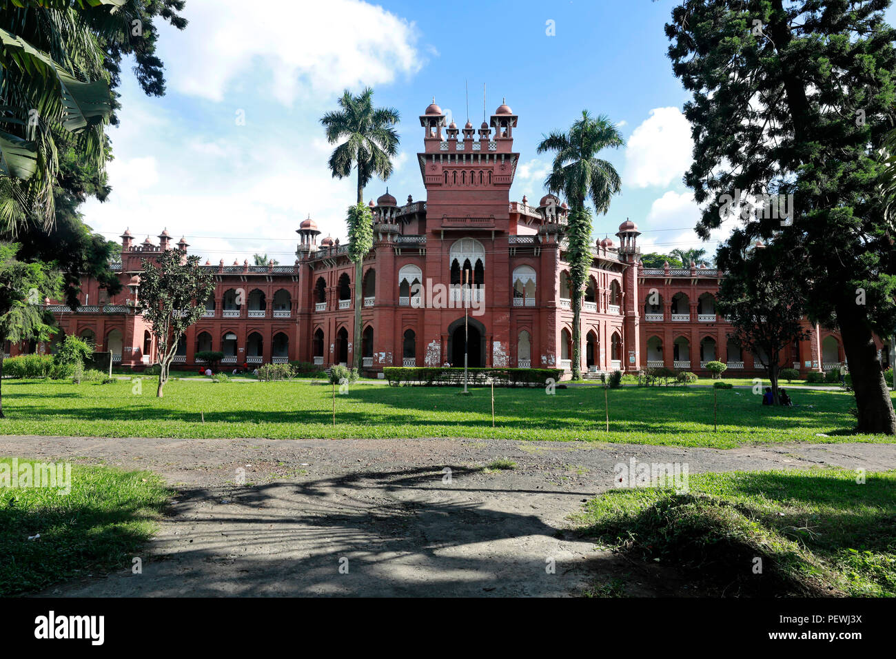 Dhaka, Bangladesh - August 15, 2018: The Curzon Hall is a British Raj ...