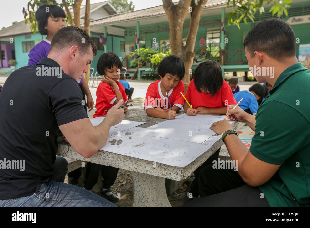 U.S. Marine Corps Staff Sgt. Christopher Giannetti, (left) a combat ...