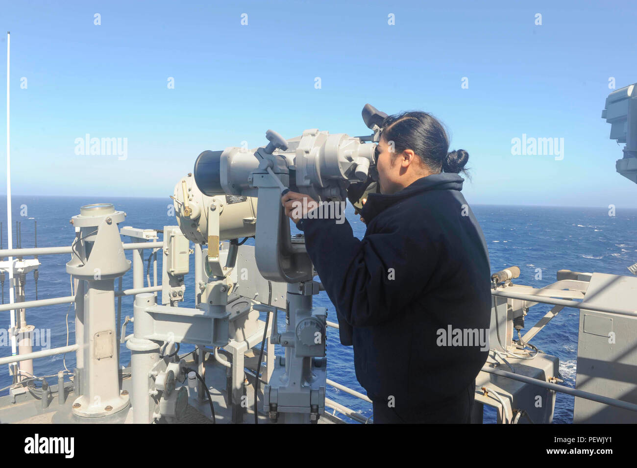 160214-N-VD165-032 PACIFIC OCEAN (Feb. 14, 2016) Seaman Genesis Medina ...