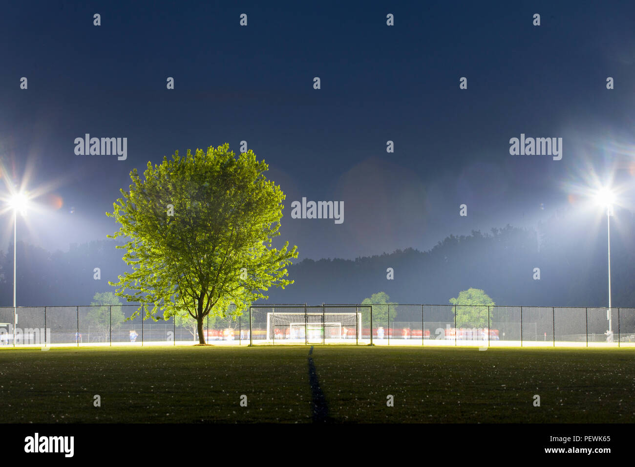 Football match long exposure hi-res stock photography and images - Alamy