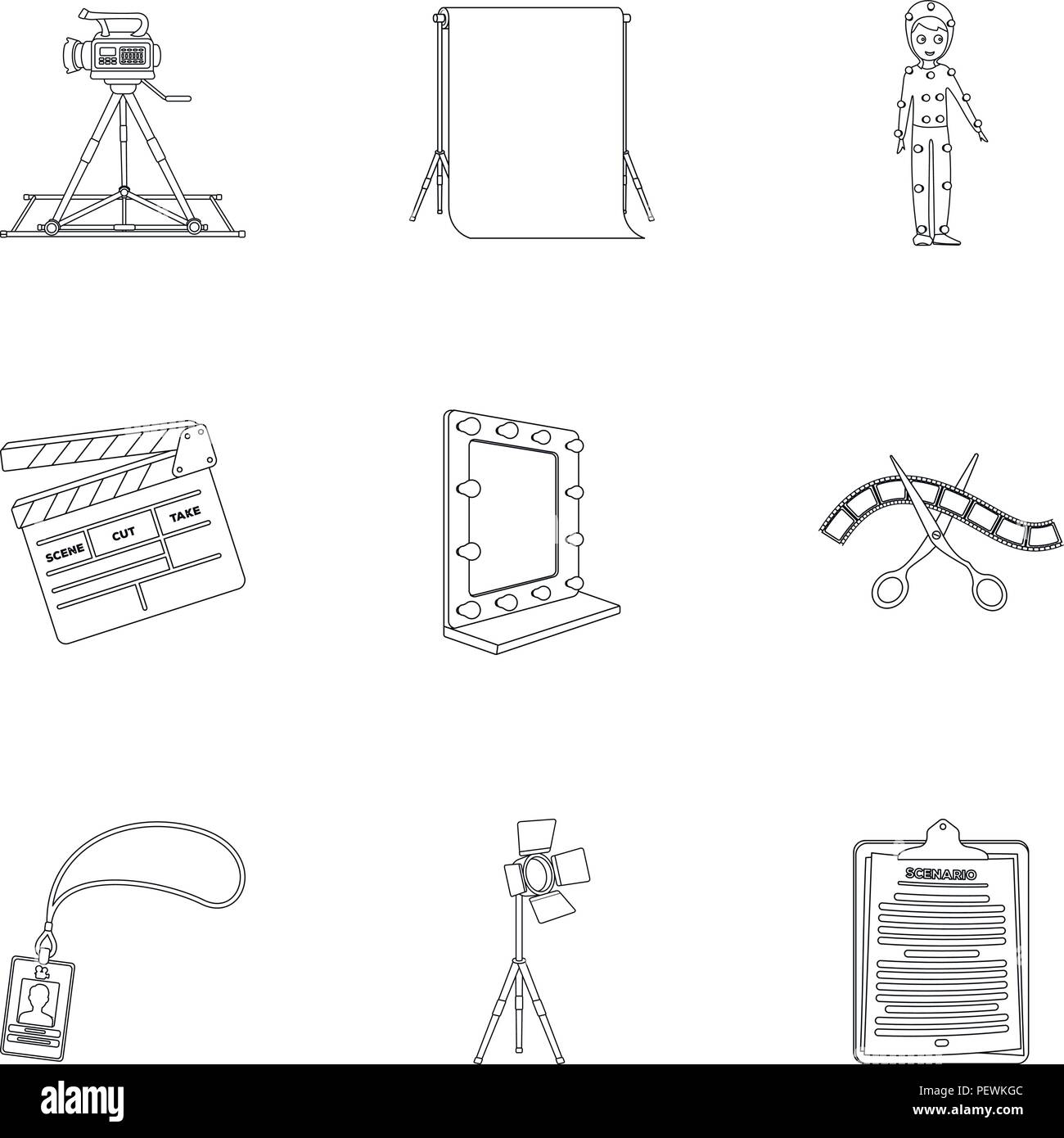 A Movie Camera A Floodlight A Chromakey And Other Equipment For The a-movie-camera-a-floodlight-a-chromakey-and-other-equipment-for-the