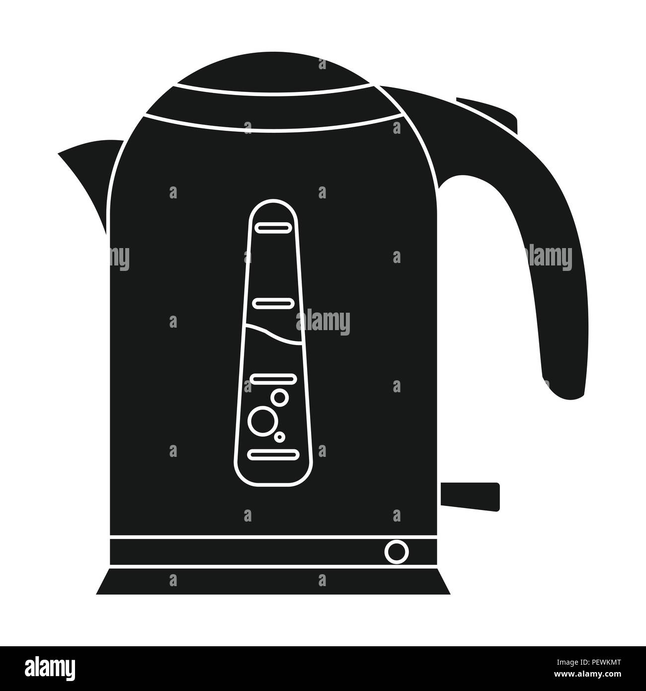Electrical kettle icon in black style isolated on white background ...