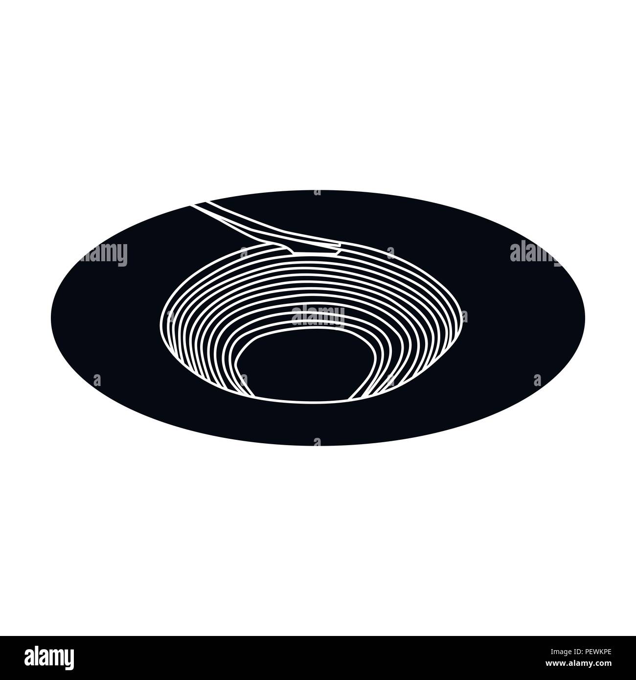 Excavator digging a hole Cut Out Stock Images & Pictures - Alamy