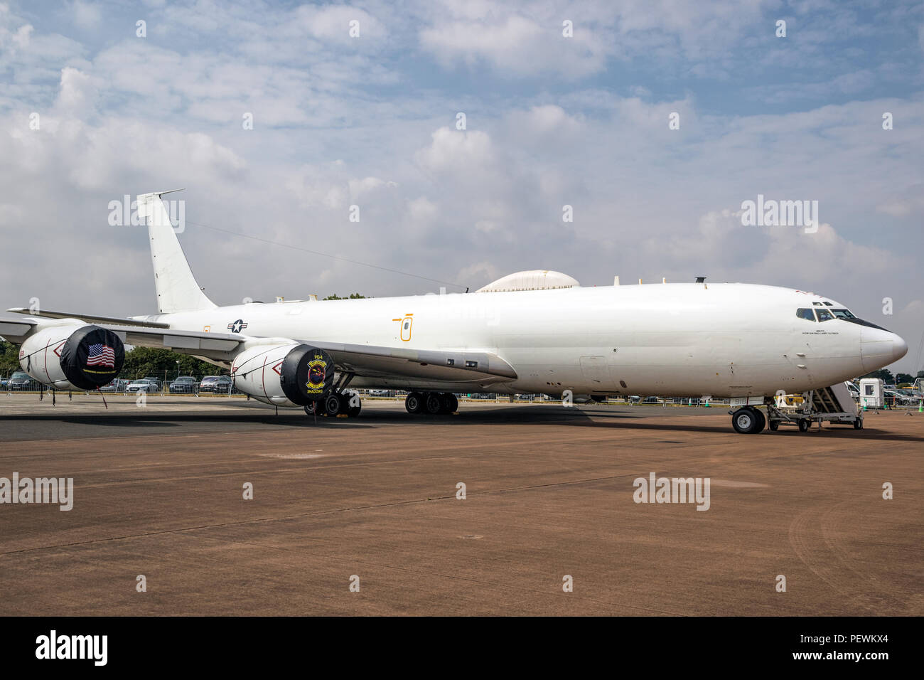 FAIRFORD, UK - JUL 13, 2018: US Navy Boeing E-6 Mercury airborne ...