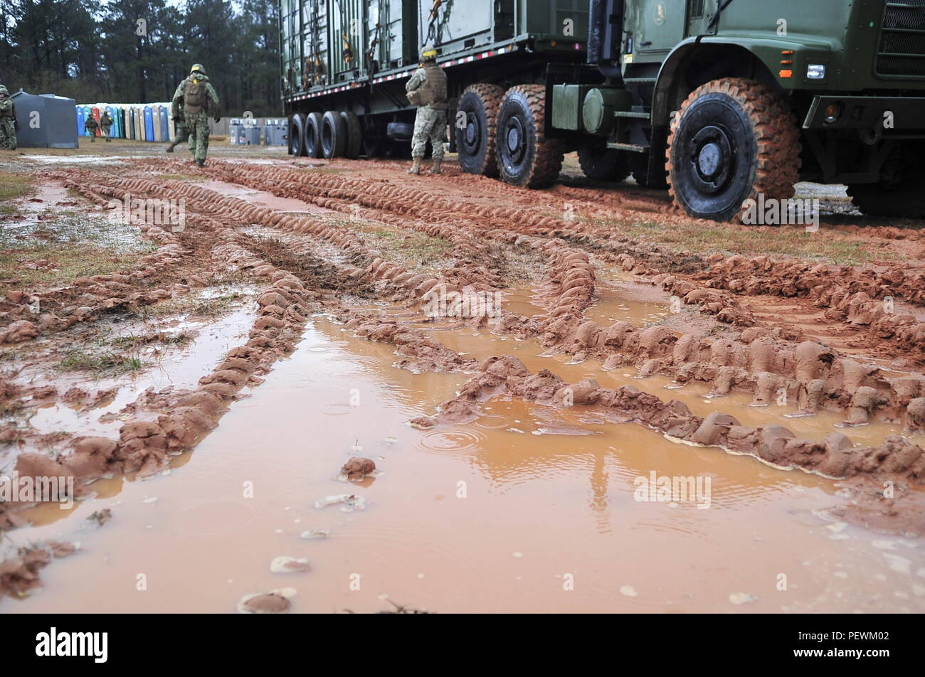 CAMP SHELBY, Miss. (Feb. 15, 2016) Seabees assigned to Naval Mobile ...