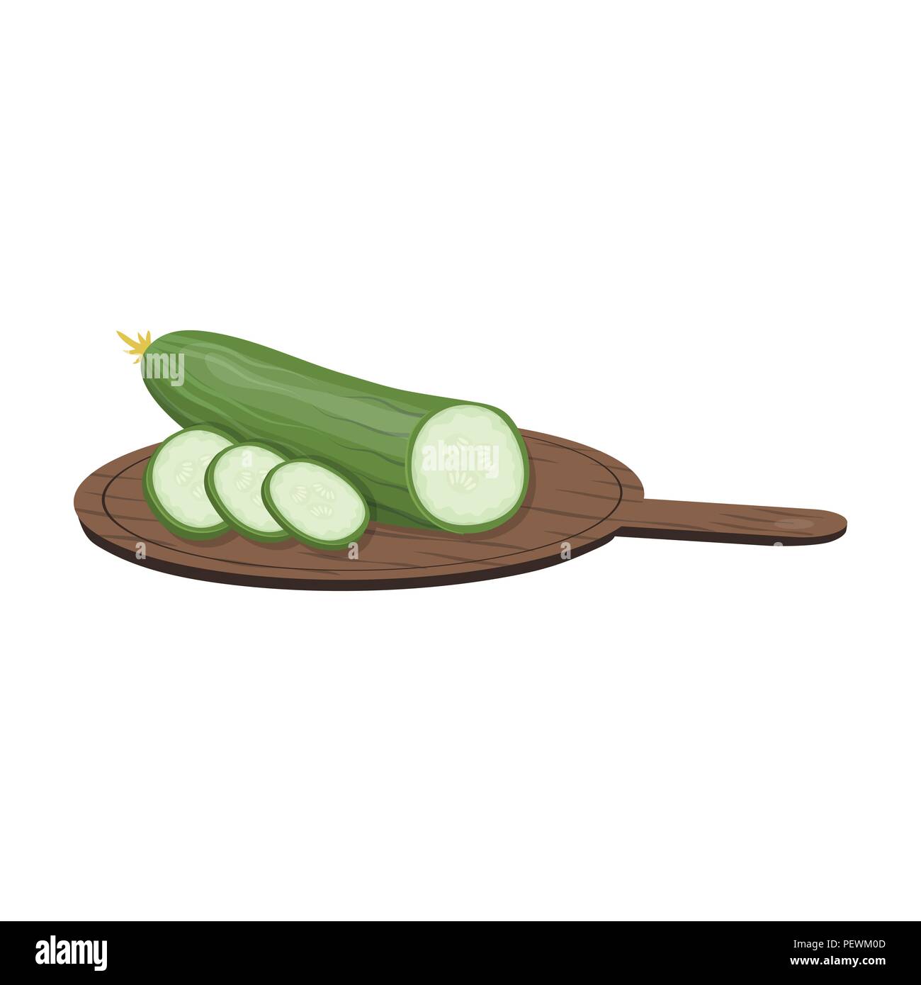 Cucumber, single icon in cartoon style.Cucumber, vector symbol stock ...